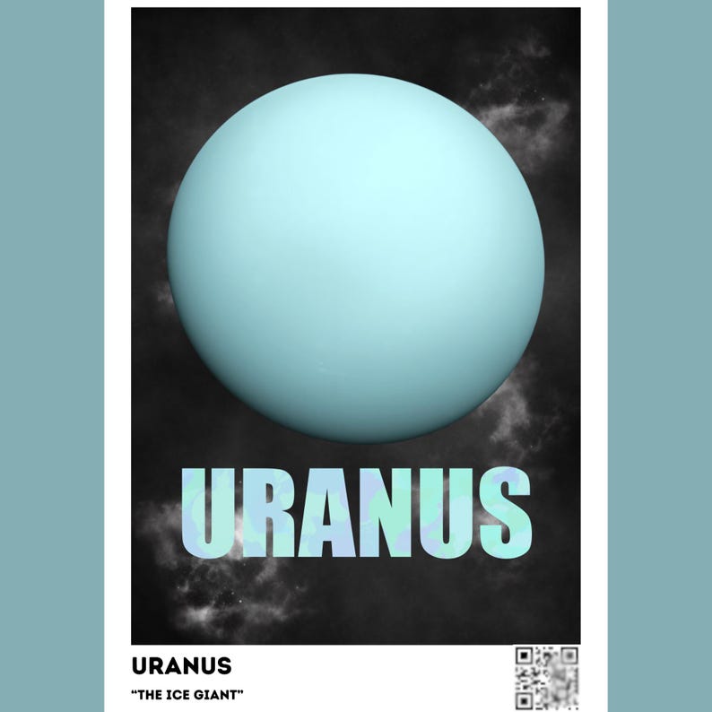 Uranus Animated Poster - Interactive Art - Uranus Print - AR Experience ...