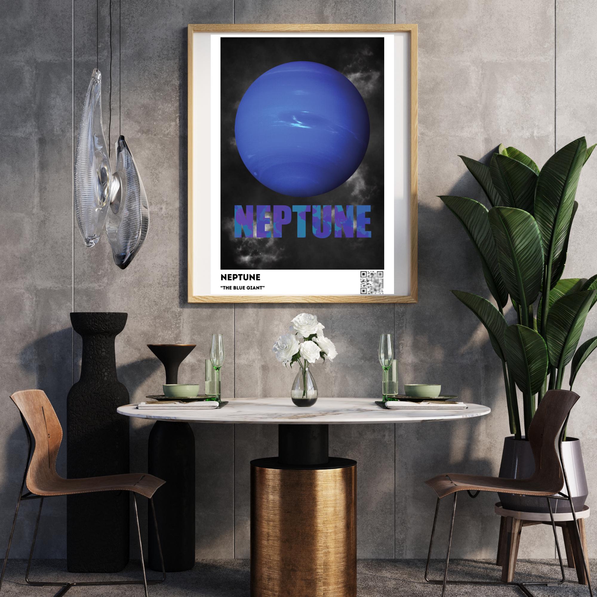 Neptune Animated Poster - Interactive Art - Neptune Print - AR ...