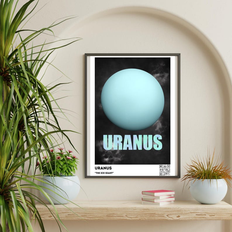 Uranus Animated Poster - Interactive Art - Uranus Print - AR Experience ...