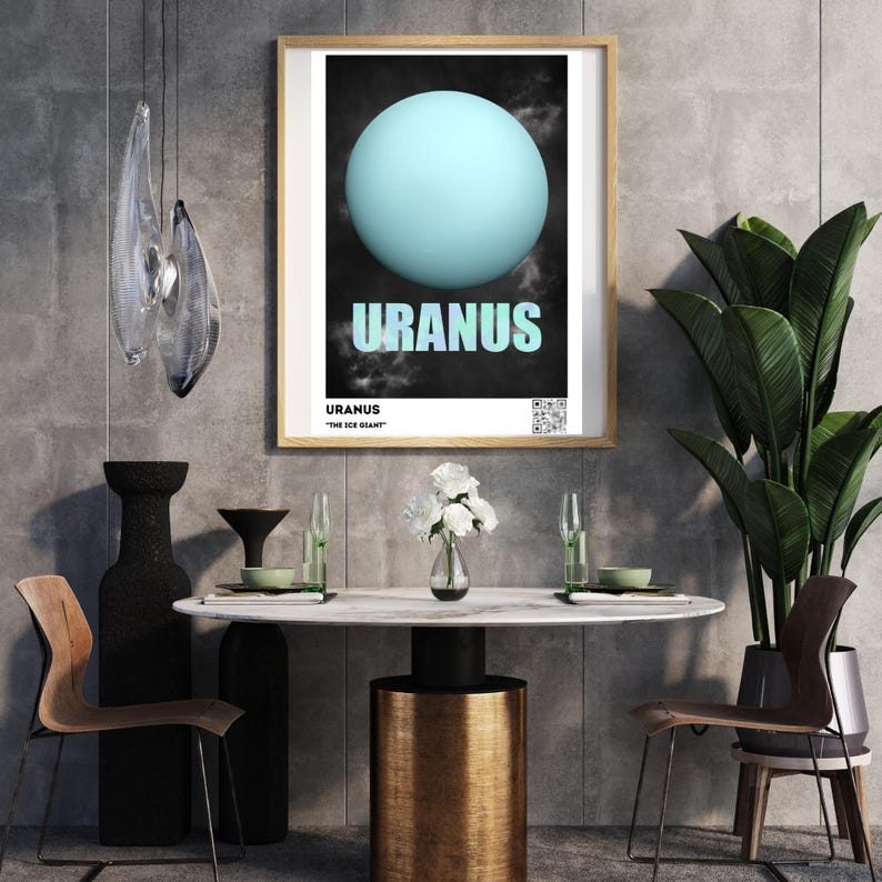 Uranus Animated Poster - Interactive Art - Uranus Print - AR Experience ...