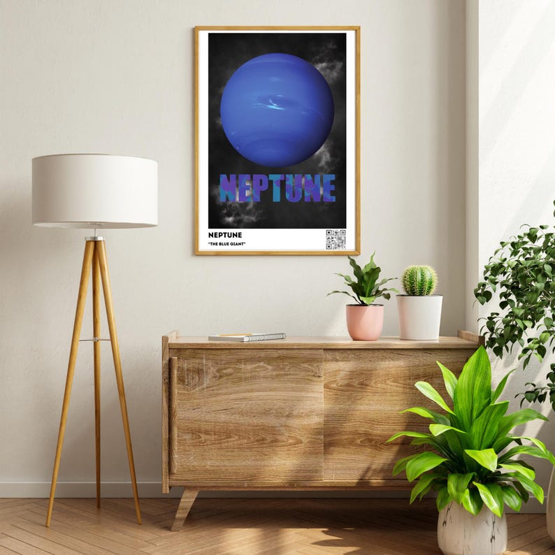 Neptune Animated Poster - Interactive Art - Neptune Print - AR ...