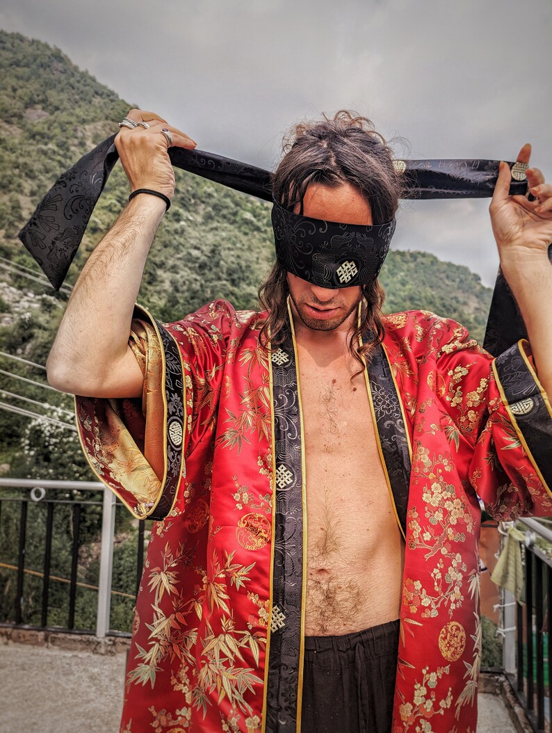 Hitoe Japanese Silk Kimono Jacket, Kimono Robe En Soie, Bohemian Womens ...