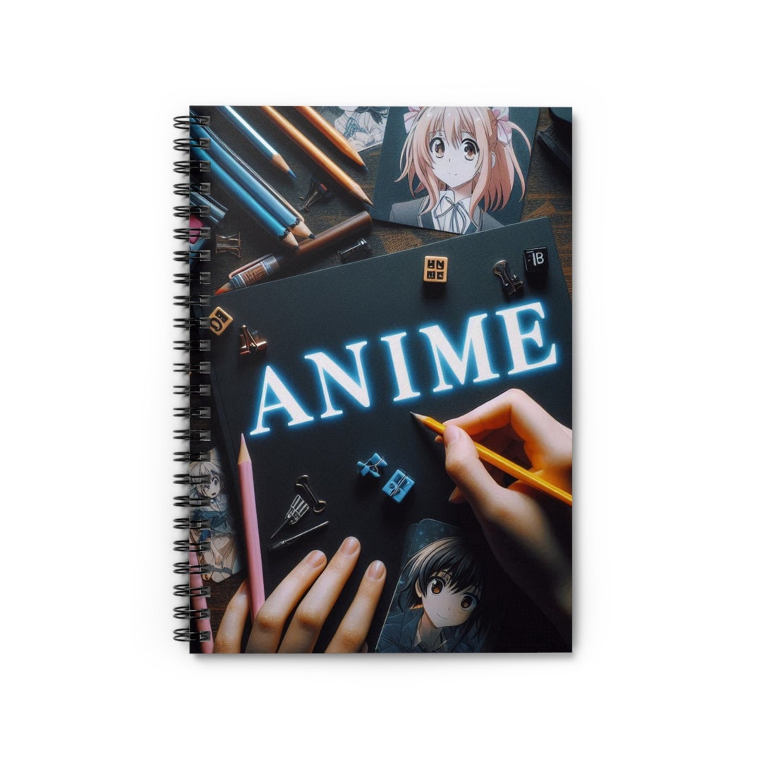 Anime Spiral Notebook Ruled Line - Etsy