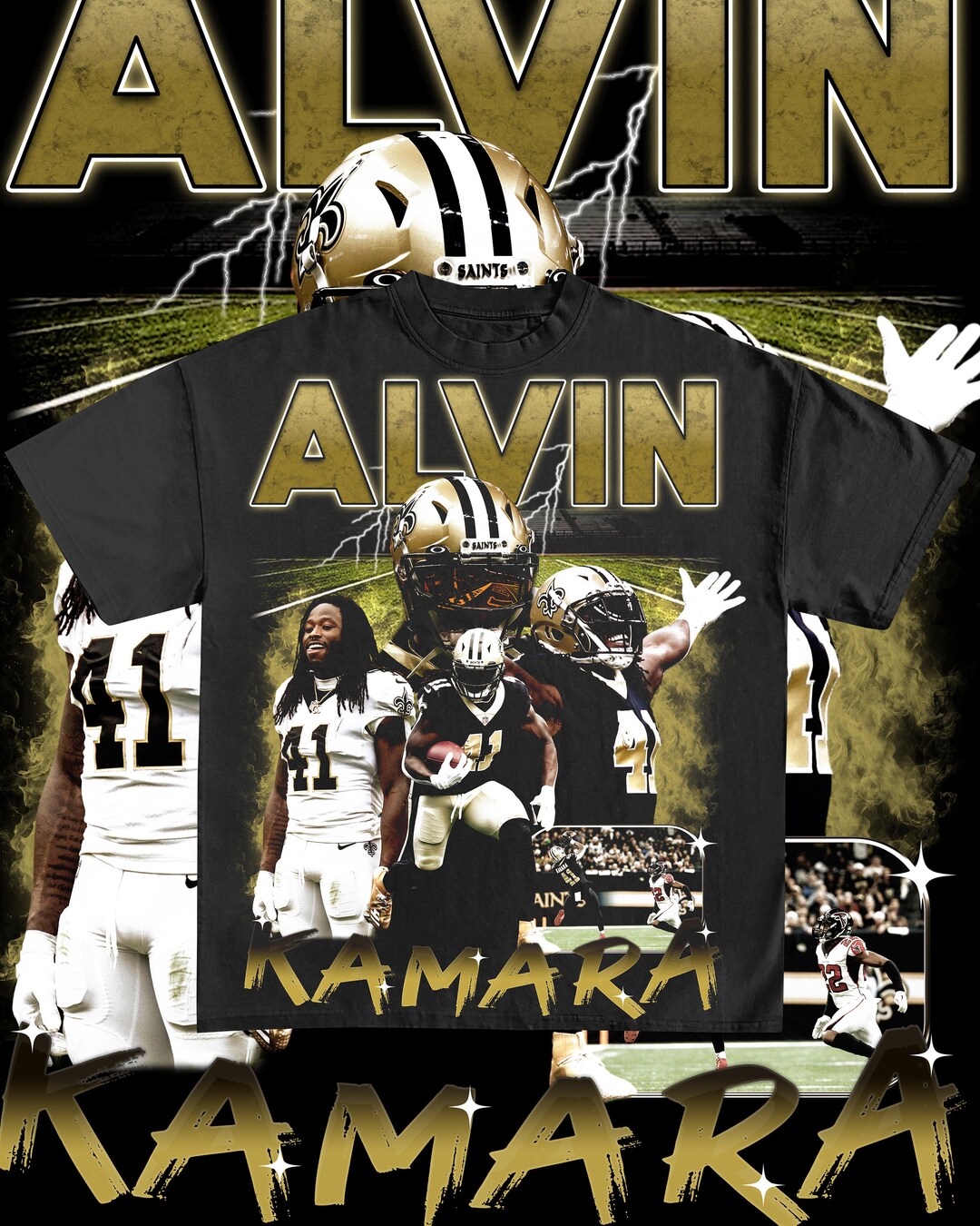 Alvin Kamara PNG Digital Download for Sports Fans - Etsy UK