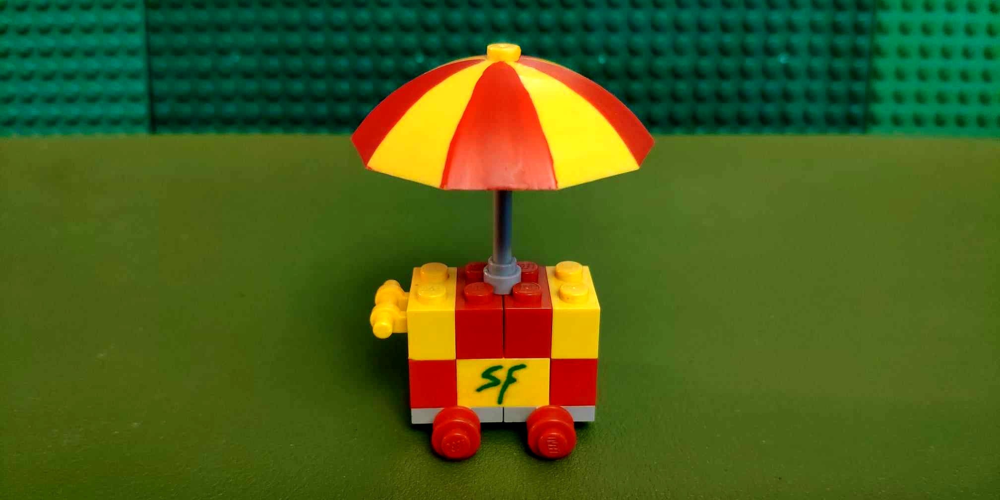 Big Lez Show Minifig - Sassy Foods Cart - Etsy