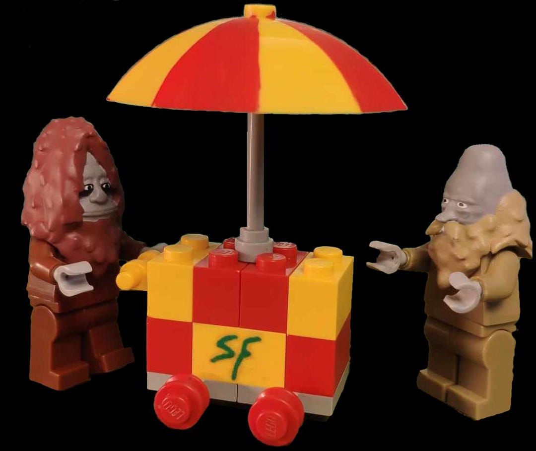 Sassy Foods Pack - Custom Big Lez Show Lego Minifigs - Etsy