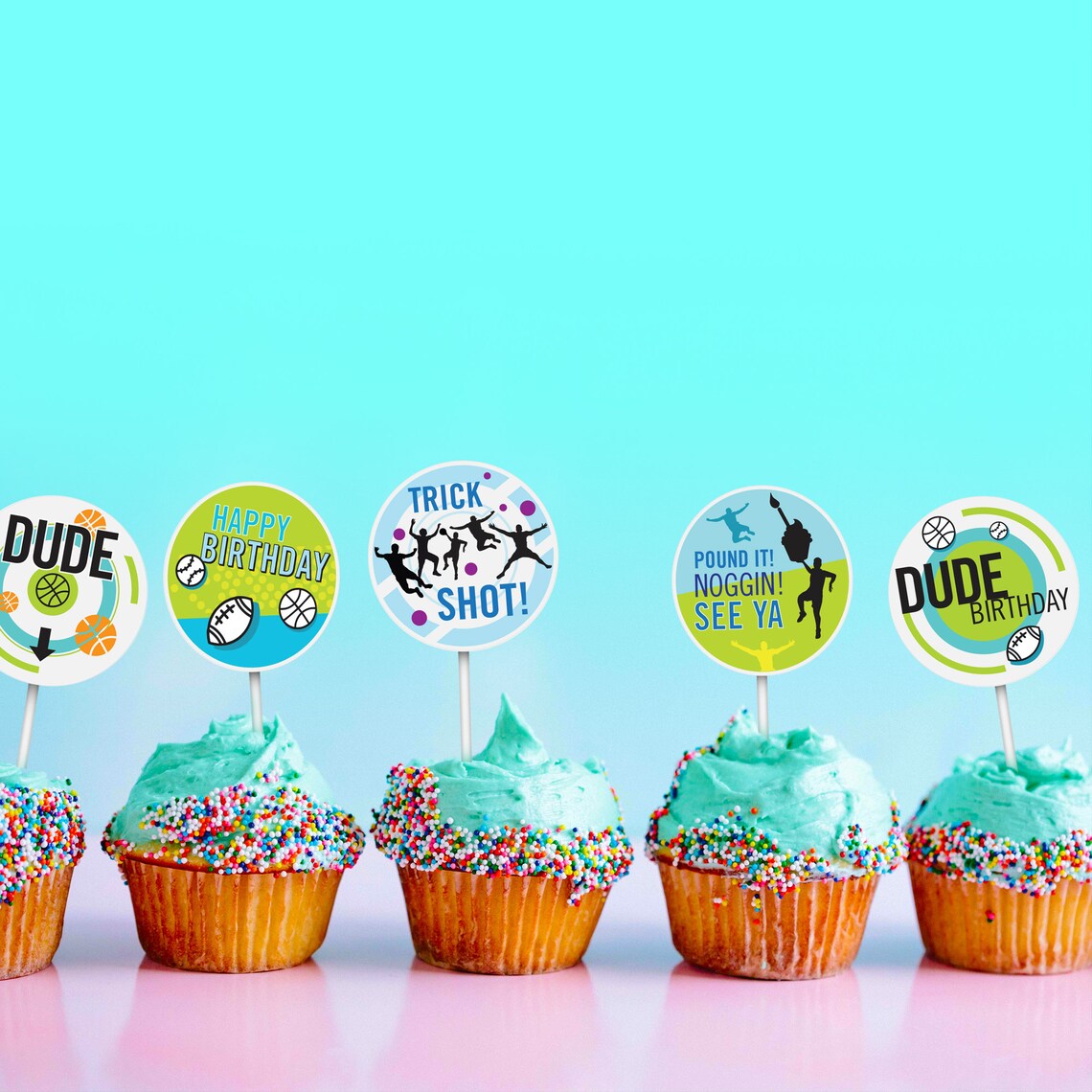 Dude Birthday Perfect Party Kit Bundle! Trick Shot Game, Bottle Flip ...