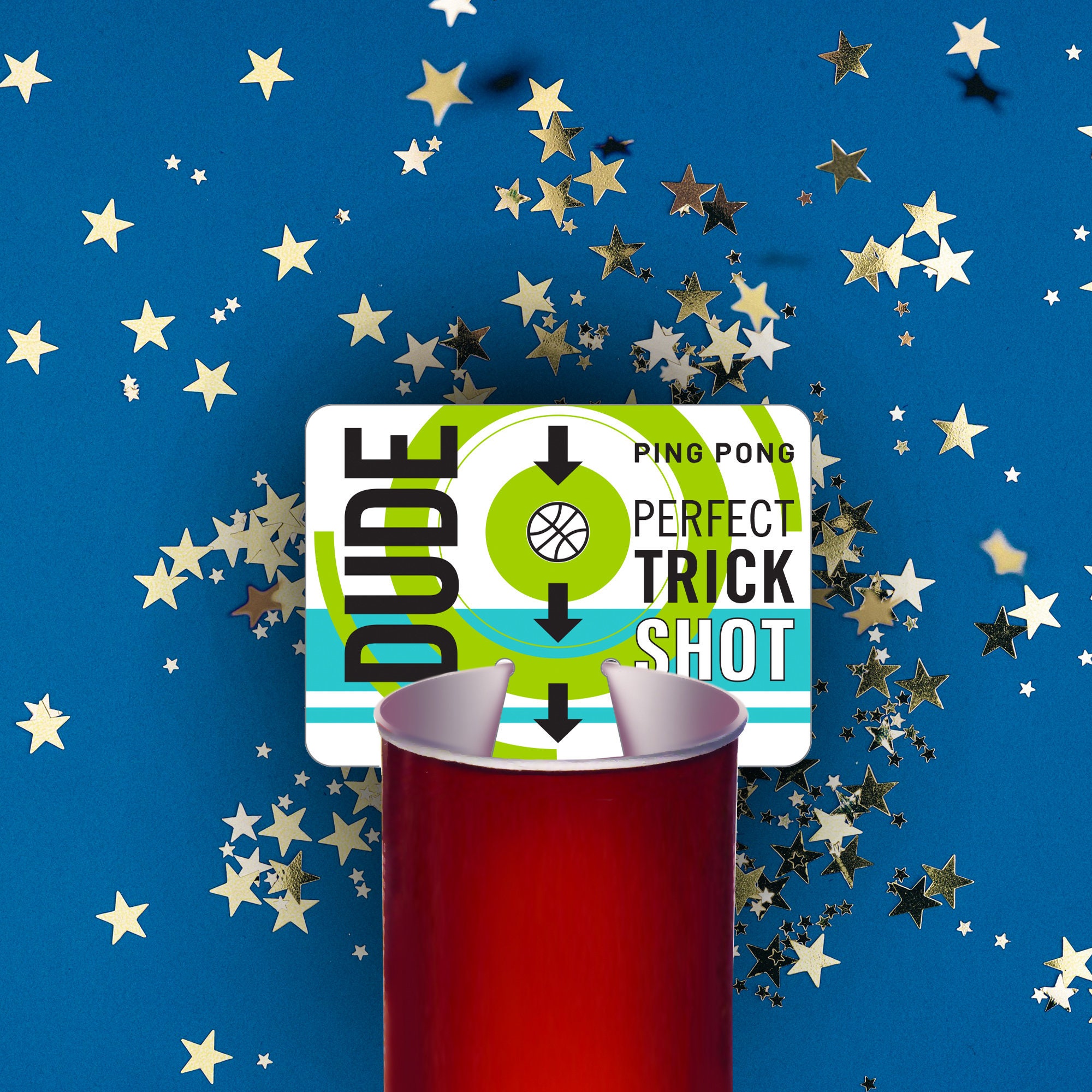 Dude Birthday Perfect Party Kit Bundle! Trick Shot Game, Bottle Flip ...