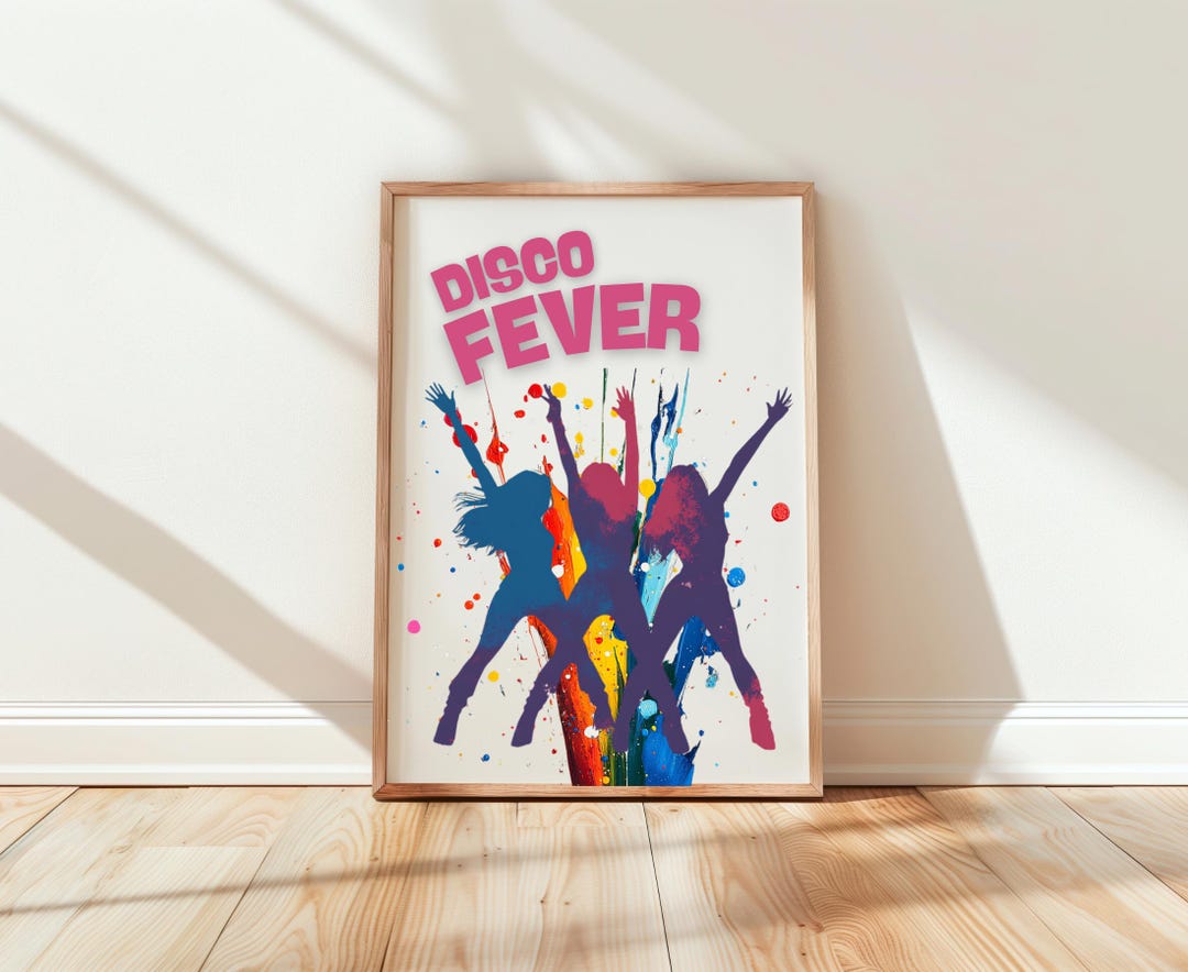 Vibrant Disco Poster – Semi-glossy, Eco-friendly, Dancing Queen Poster ...