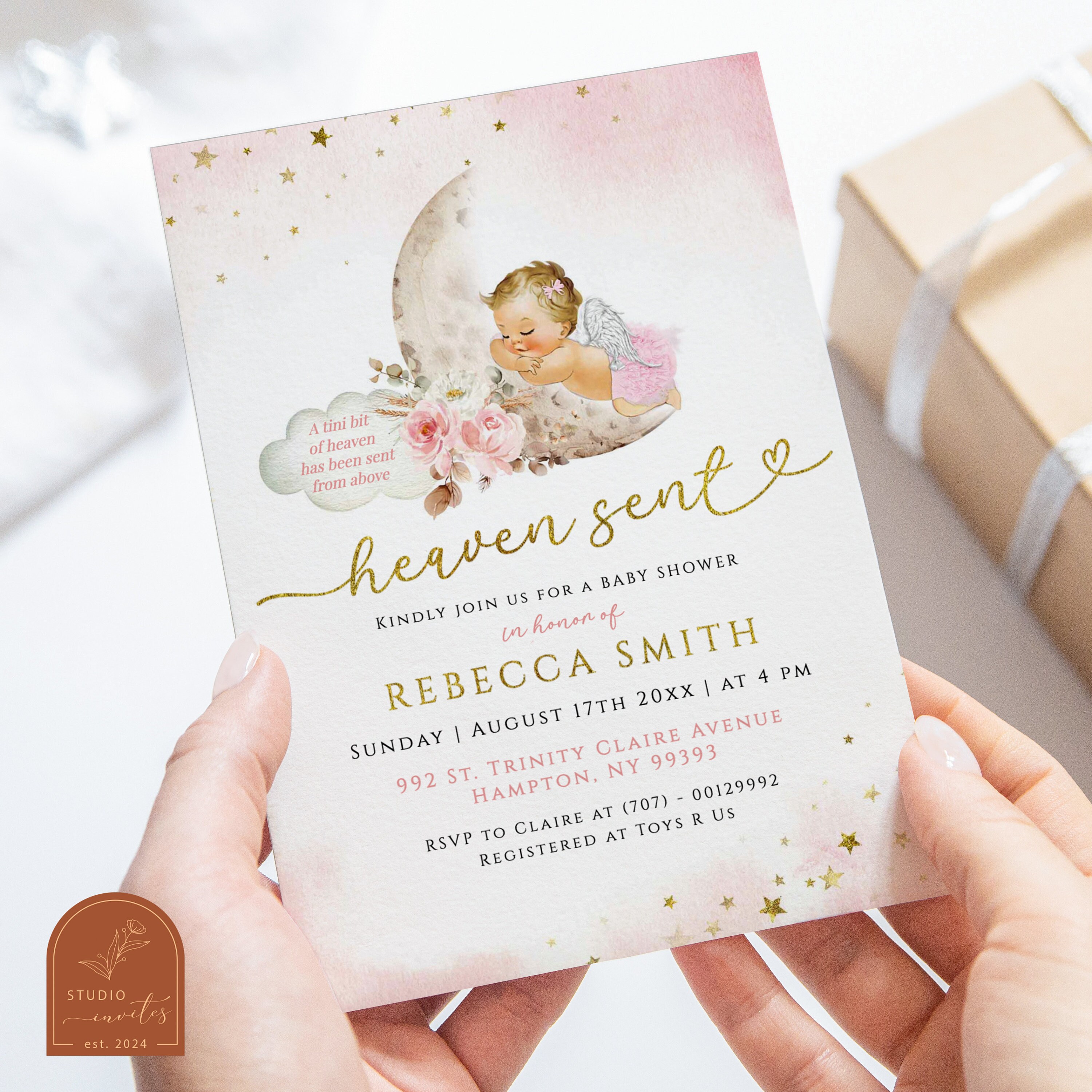 Angel Wings Party Invitations Angel Wings Invite Etsy UK
