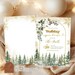 Winter Holiday Open House Christmas Party Invitation, Woodland Forest ...