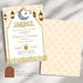 Gold Muslim Tahara Ceremony Invitation, Muslim Sunnet Circumcision ...