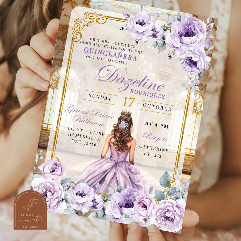 Lilac Invitation - Etsy
