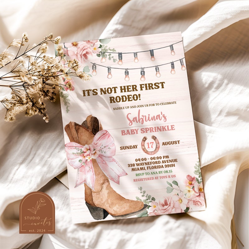 First Rodeo Boy Background - Etsy