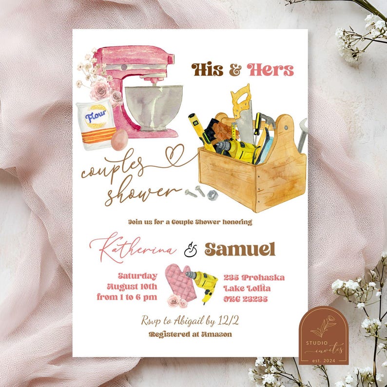 His and Hers Couple Shower Invitation, Fall Couples Wedding Shower ...