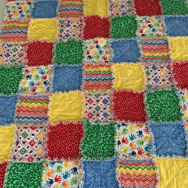 Chevron Rag Quilt - Etsy