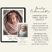 Newborn Baby Birth Announcement Digital Template Baby Introduction E ...