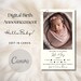 Newborn Baby Birth Announcement Digital Template Baby Introduction E ...
