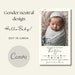 Newborn Baby Birth Announcement Digital Template Baby Introduction E ...