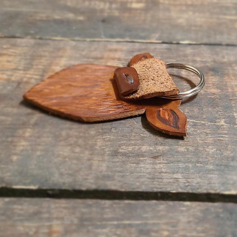 Highland Cow Keyring Accessory, Cow Key Tag, Leather Keychain, Cute Bag ...