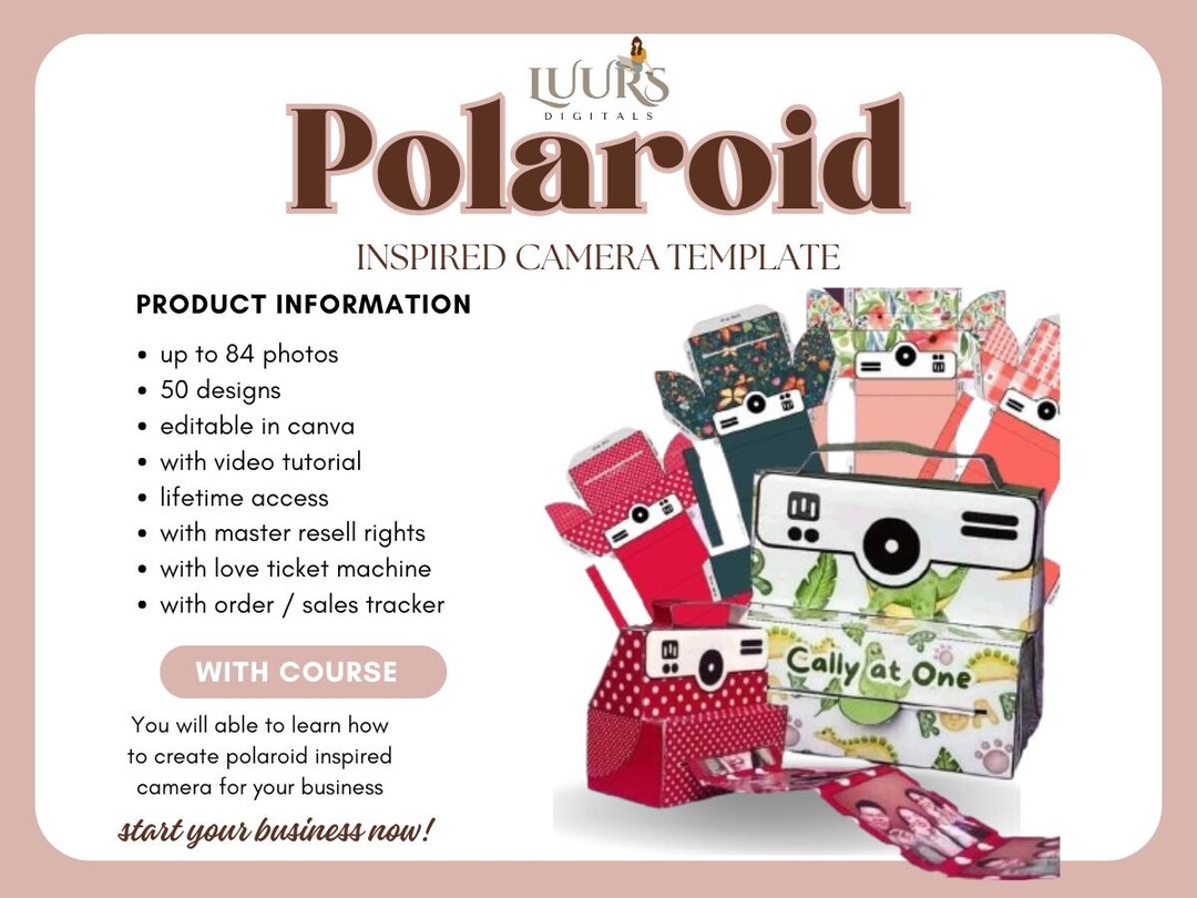 Polaroid Inspired Camera Templates | Ebook With Video Tutorial ...