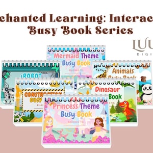 Interactive Learning Busy Book: 16 Educational Games (digital Download ...