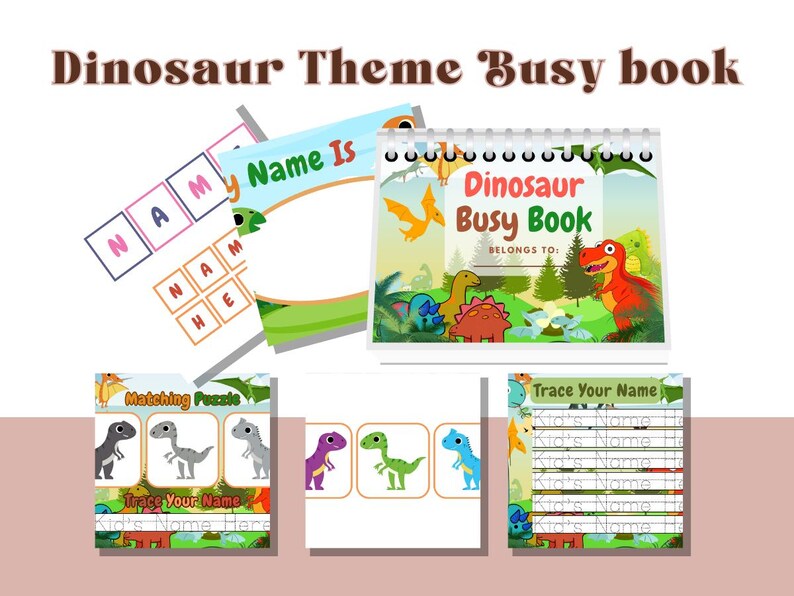 Interactive Learning Busy Book: 16 Educational Games (digital Download ...