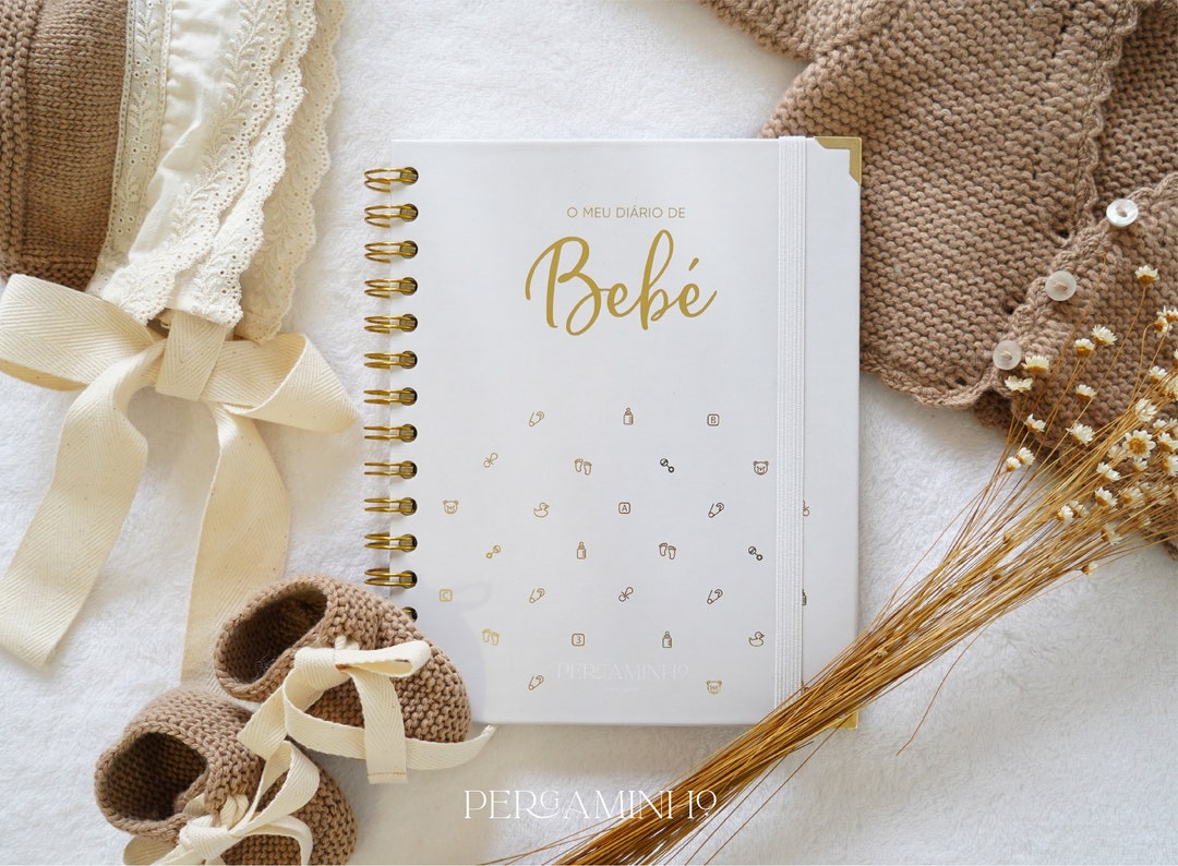 Gold Foil Baby Memory Book (portuguese) - Etsy
