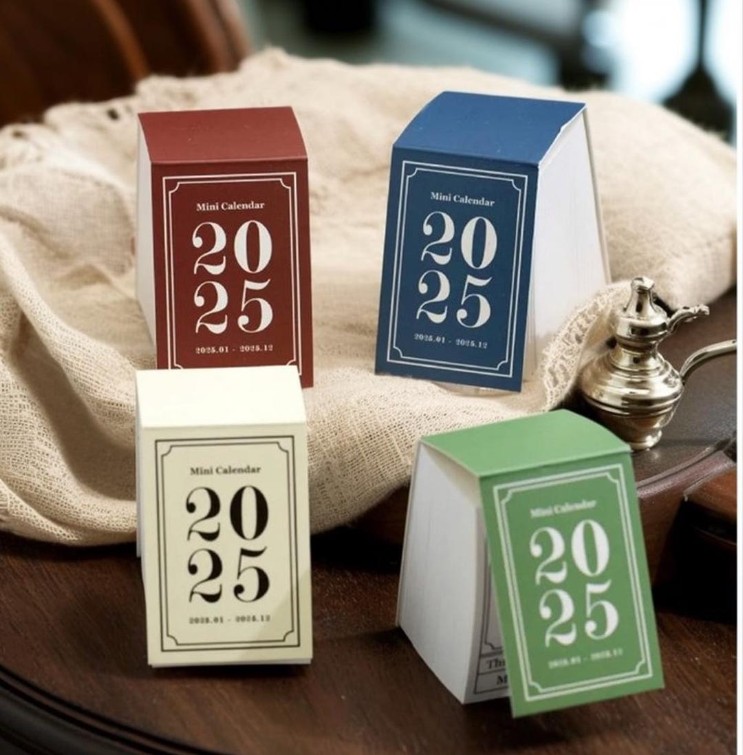 2025 Mini Calendar Book 365 Sheet Tearable Calendars Book Calendar for ...