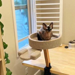 Trek Style Desk Elevated Cat Nest / Cat Tree - Etsy