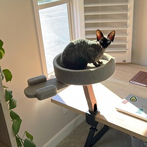Trek Style Desk Elevated Cat Nest / Cat Tree - Etsy