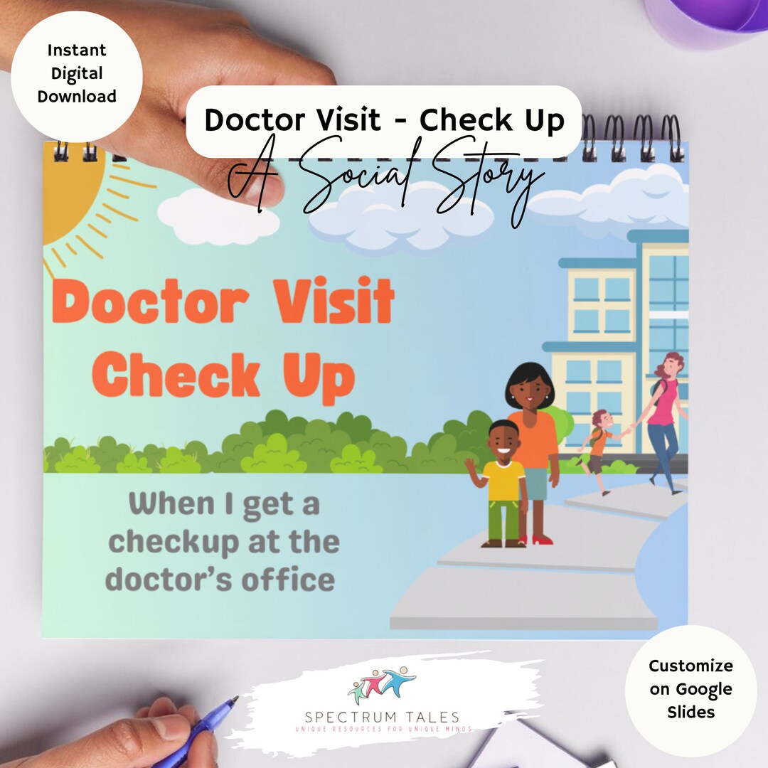 Doctor Visit Social Story Autism Doctor Check Up - Etsy