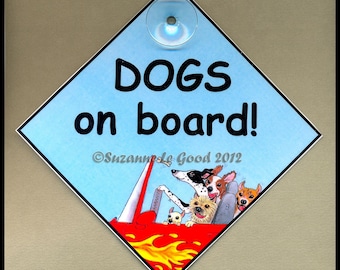 Dog in Car Sign - Etsy
