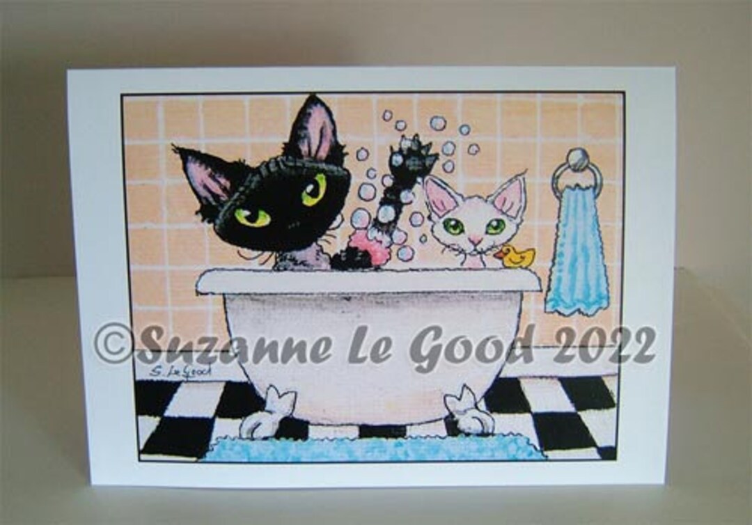 Devon Rex Art Painting Greetings Card Original Design,black Smoke ...