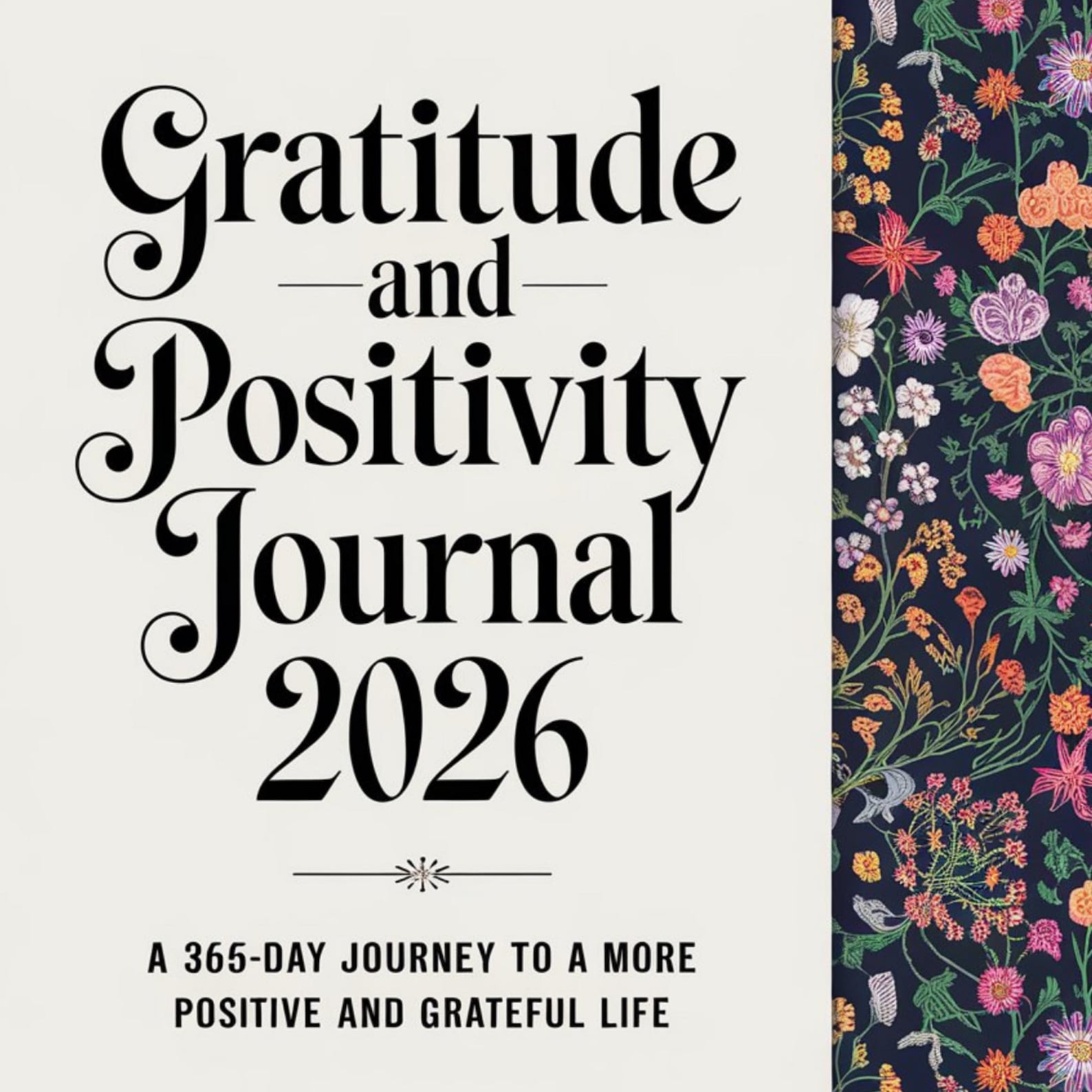2026 Gratitude Journal Printable | Daily Positivity Planner (canva ...