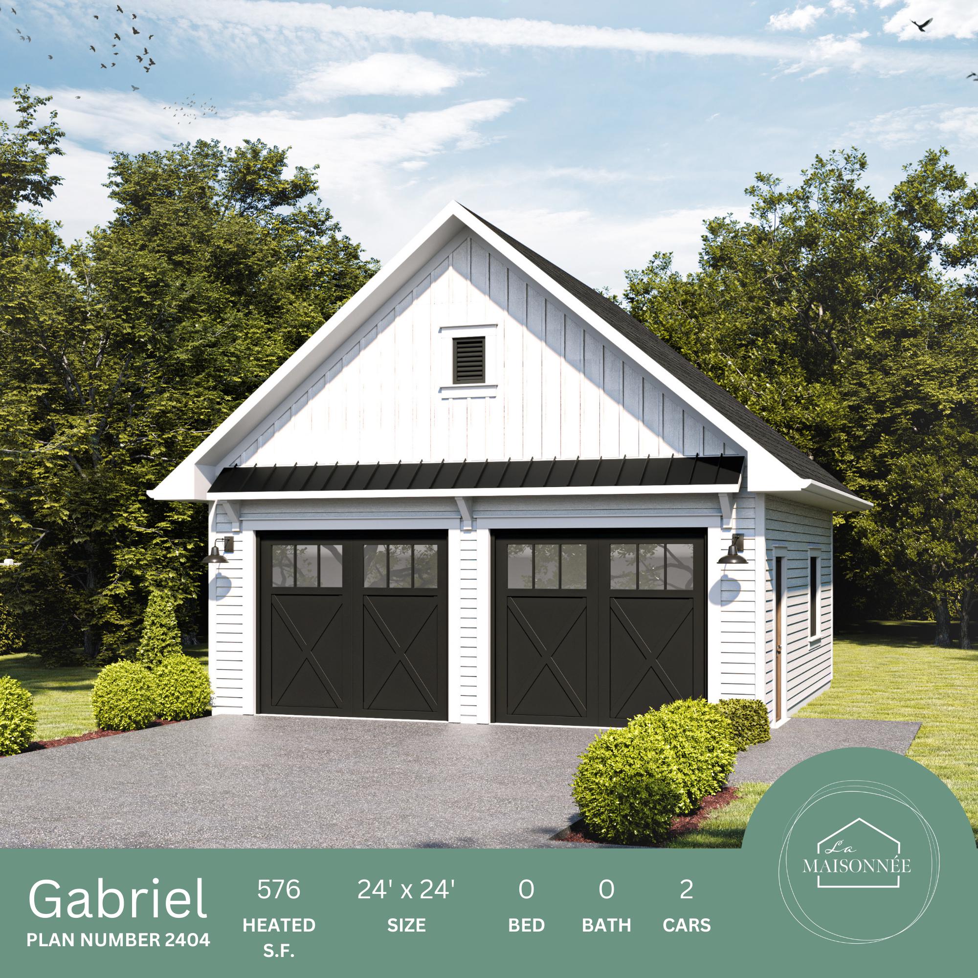 Garage Plan 24'x24' Garage Plan 24x24 Garage Plan Two Car Detached ...