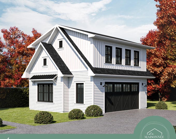 Garage Plan 24'x24' Garage Plan 24x24 Garage Plan Two Car Detached ...