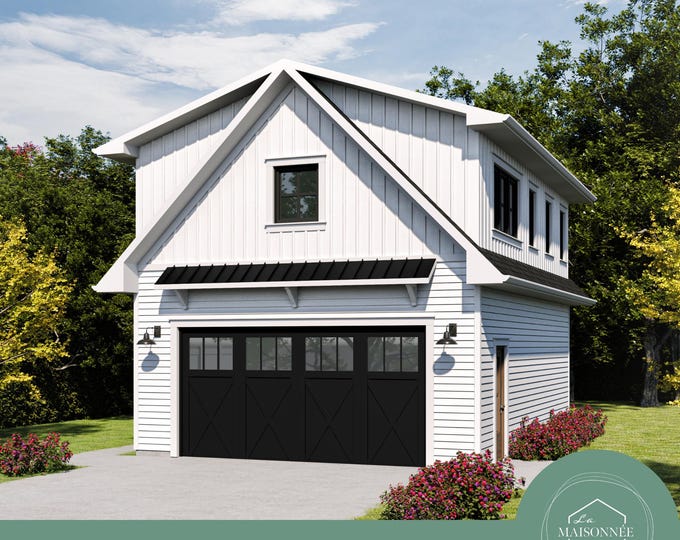 Garage Plan 24'x24' Garage Plan 24x24 Garage Plan Two Car Detached ...