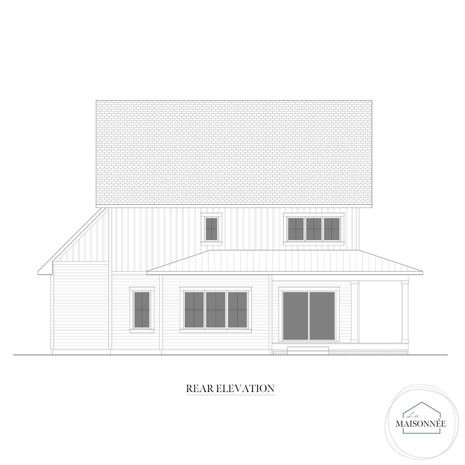 Modern Farmhouse House Plan: 4 Bed, Wraparound Porch (PDF) - Etsy