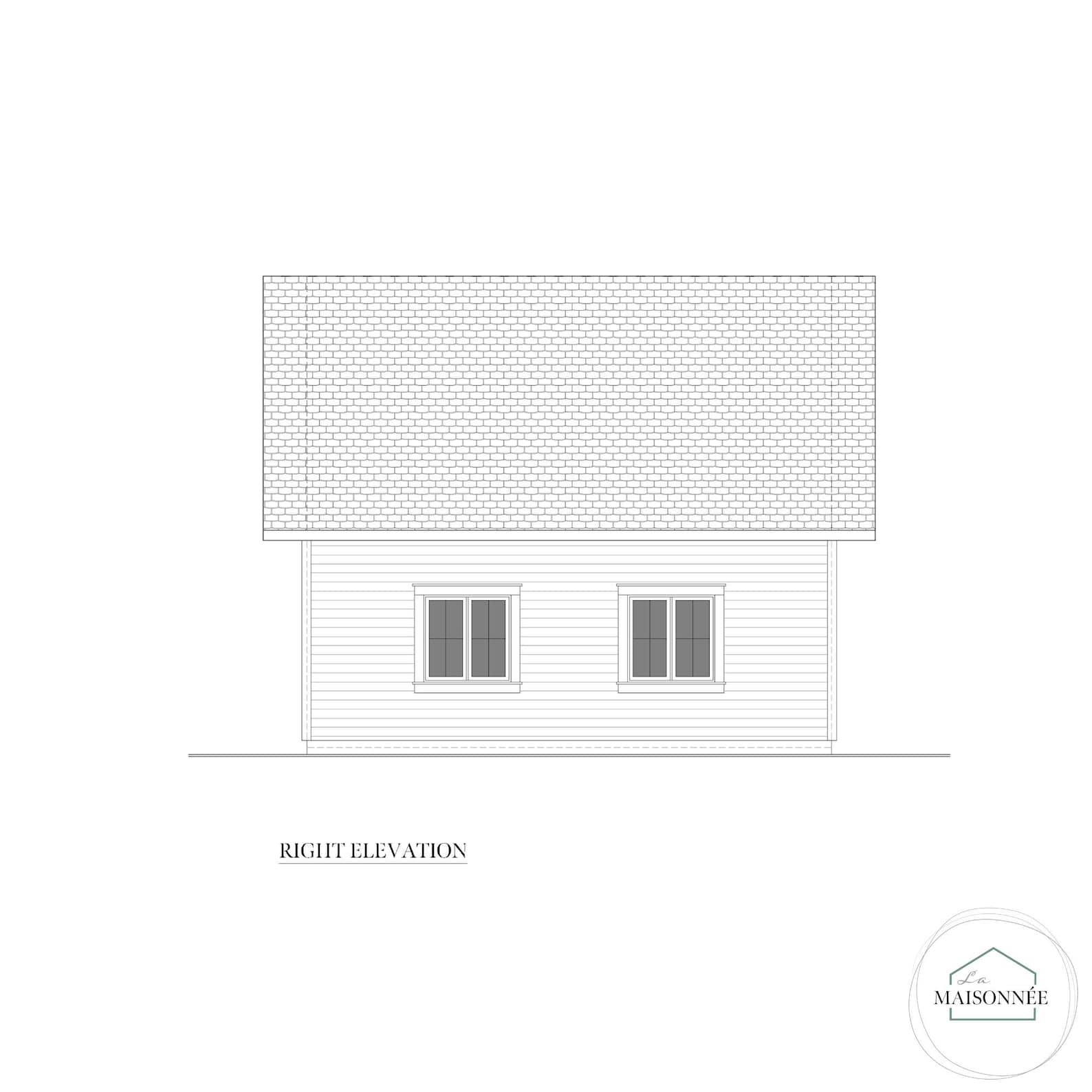 24x24 Garage Plans, 2 Car Detached Garage, Modern Farmhouse Design ...
