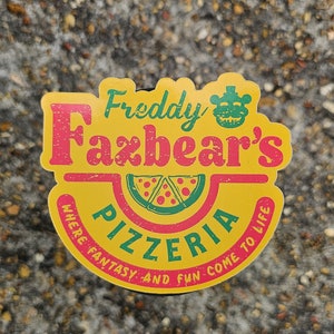 Freddy Fazbear's Pizzeria Vintage Style Sticker - Etsy