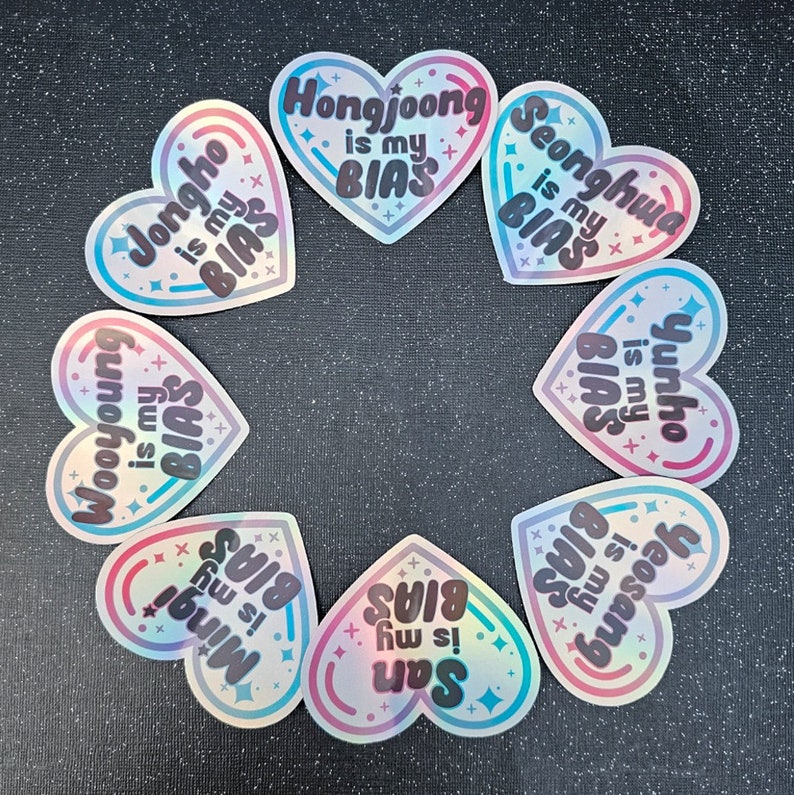 Ateez Bias Sticker-choose Your Bias! - Etsy