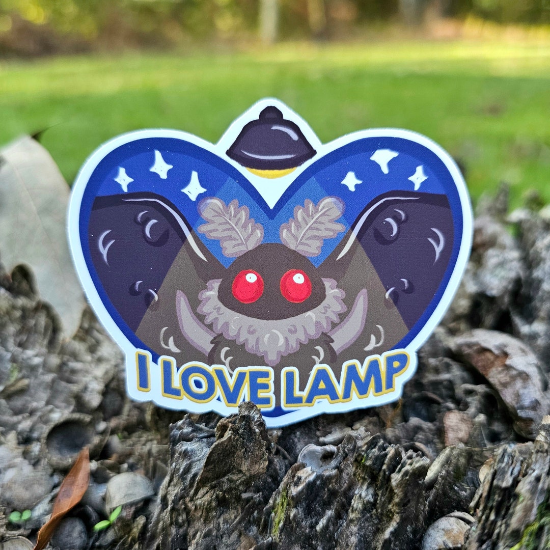 I Love Lamp Mothman Sticker - Etsy