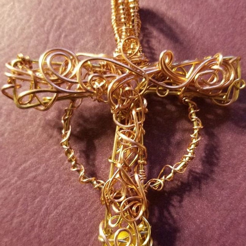 Wire Wrapped Cross - Etsy