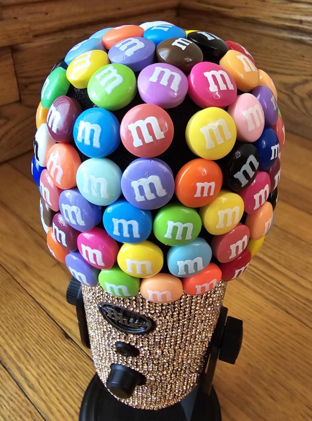 Embellished Microphone Cover Letter M Candy Charms - Etsy