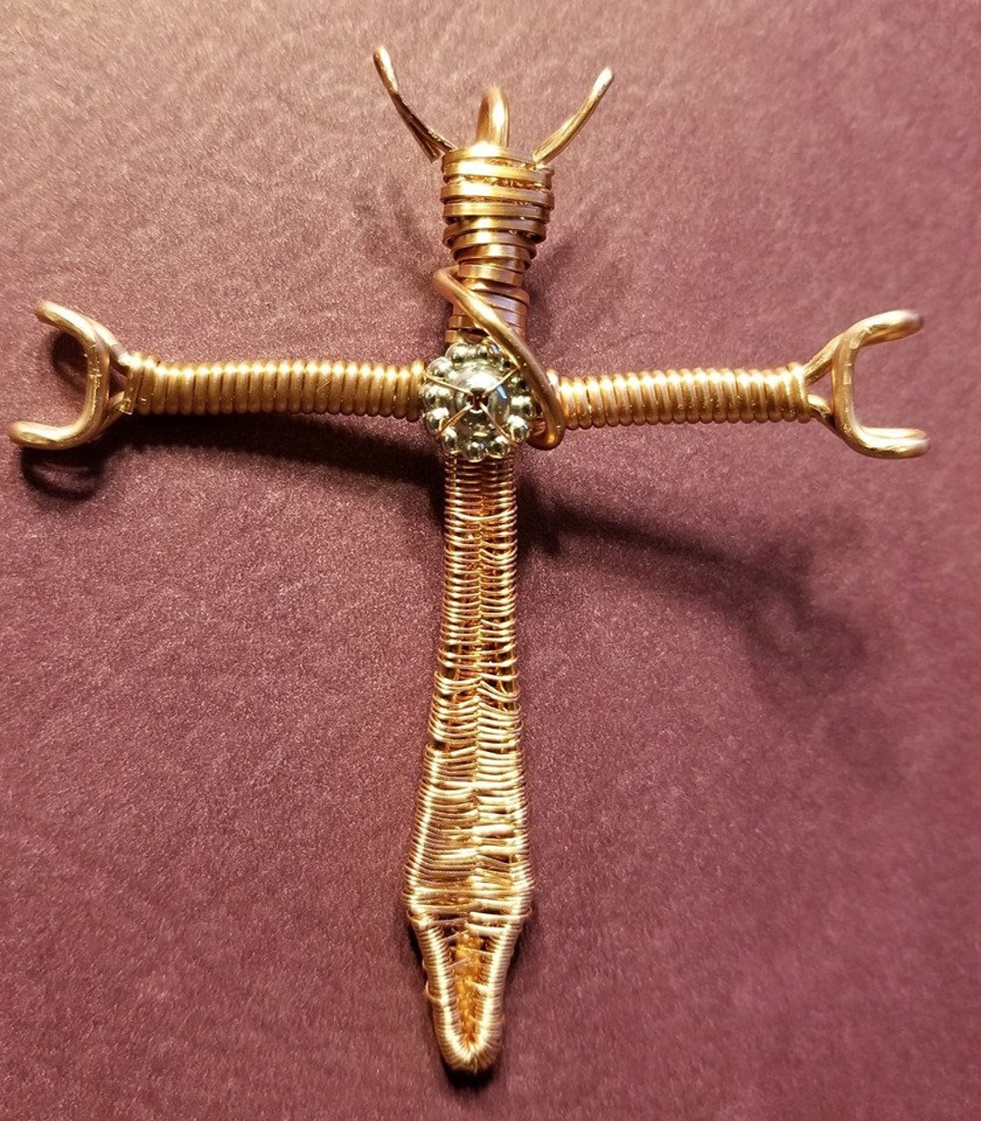 Wire Wrap Sword Pendant or Ornament - Etsy