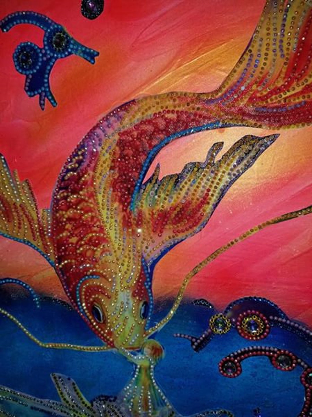 Koi Fish Love. With Rhinestones - Etsy