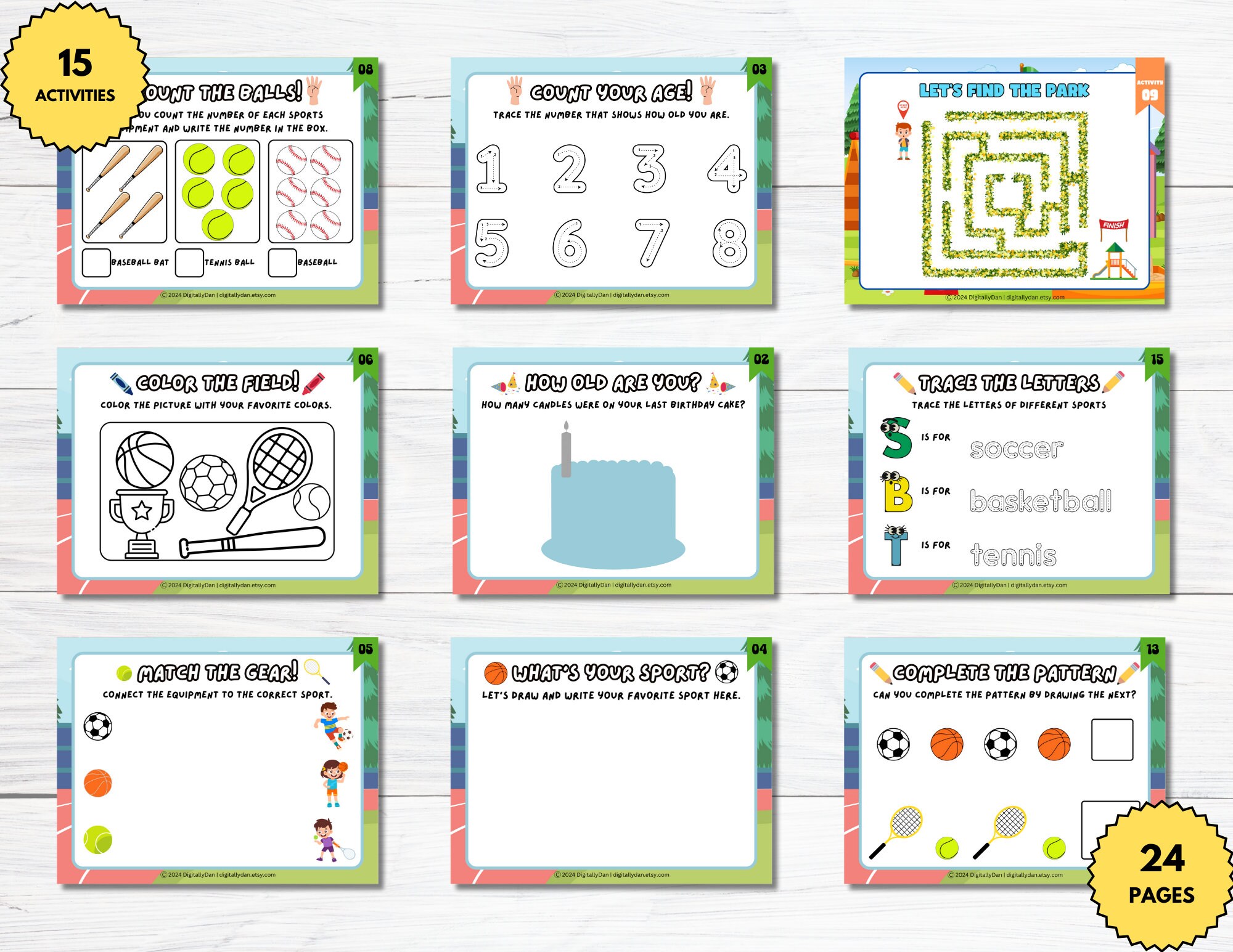 Printable Kid's Interactive Learning Book Cognitive Busy Activities ...