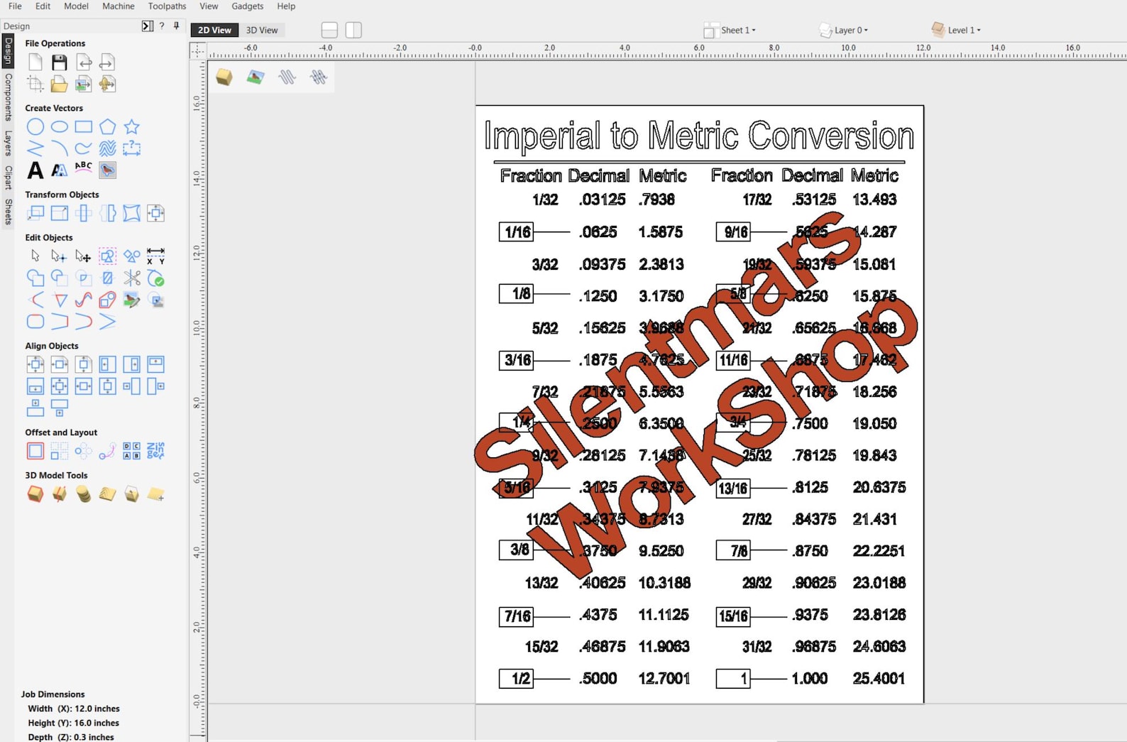Measurement Conversion Chart | Imperial to Metric | Digital File | Svg ...