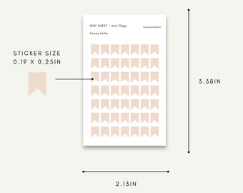 MATTE TRANSPARENT Colour Mini Dots - Minimal & Functional Stickers ...